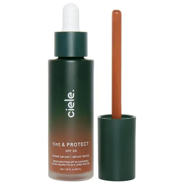 CIELE Fond De Teint Sérum Teint & Protect À Couvrance Moyenne Avec Fps 50 - 12  Medium Deep